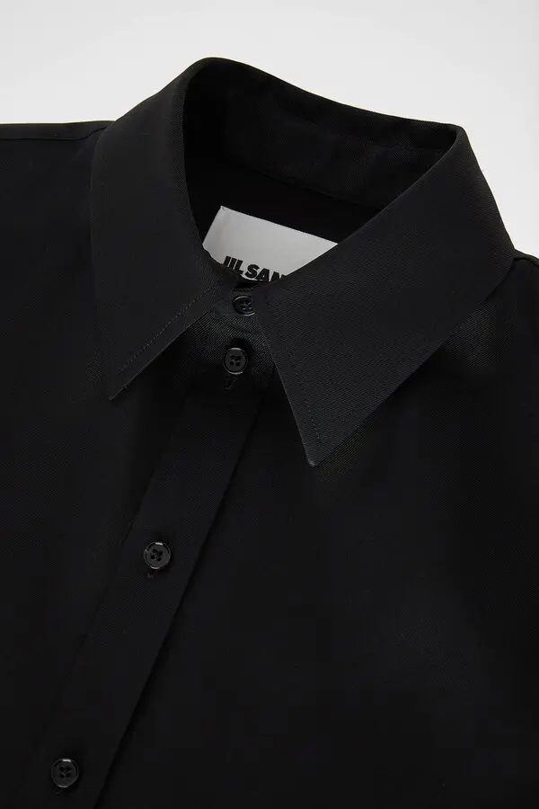 JIL SANDER Lightweight Gabardine Long Shirt