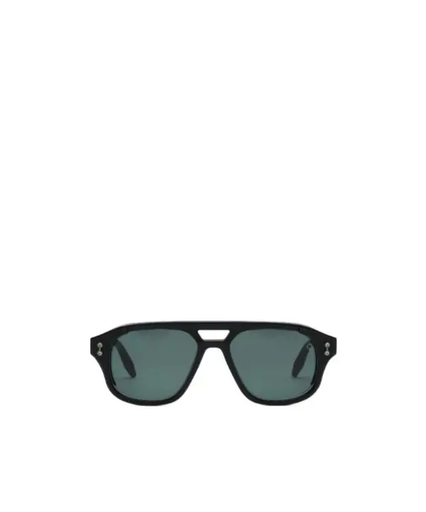 AKONI Geometric Sunglasses - Black