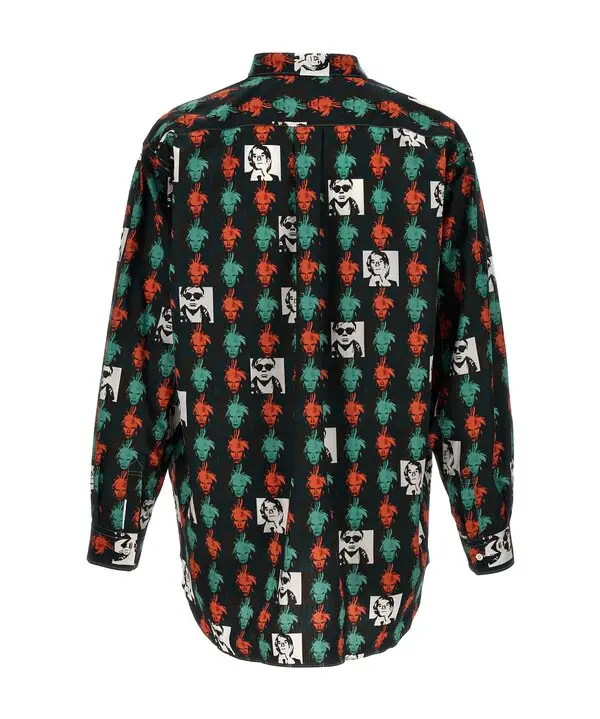 Comme Des Garçons Andy Warhol All-over Printed Shirt