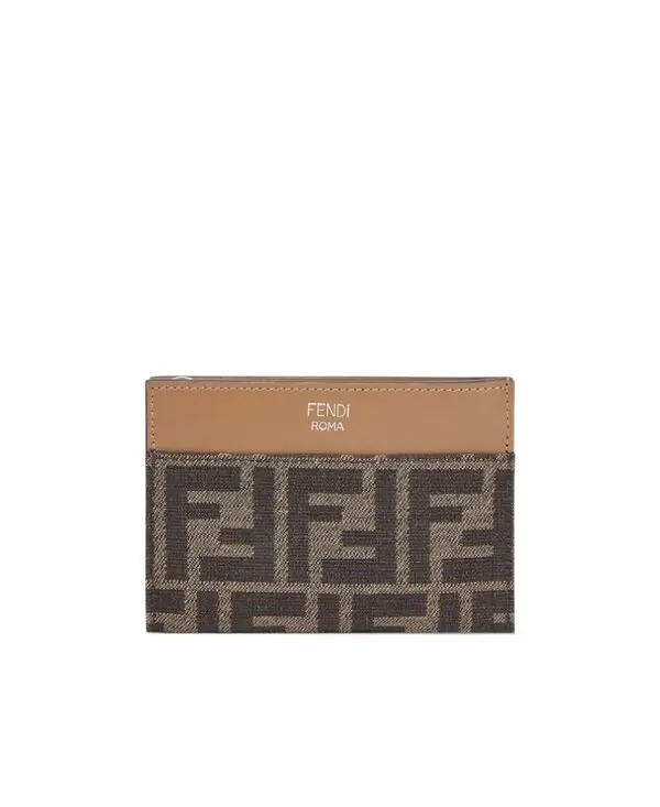 Fendi Brown Fabric Key Case