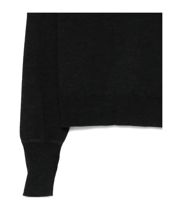Eleventy Raglan Sleeve Fine Knit Pullover - Black