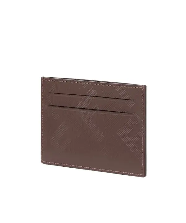 Fendi Shadow Slim Card Holder - Brown