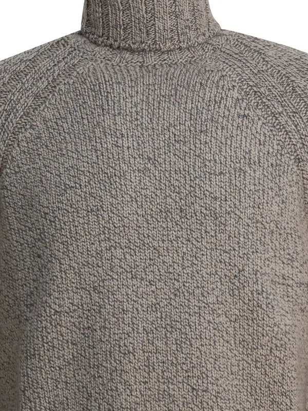 Zegna Knitted Turtleneck Jumper - Gray