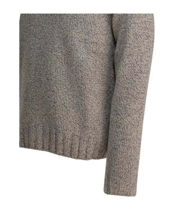 Zegna Knitted Turtleneck Jumper - Gray