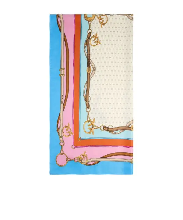 Pinko Limbo Graphic Printed Scarf - Nude