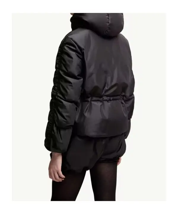 Moncler Louviere Zip-up Hooded Short Padded Jacket