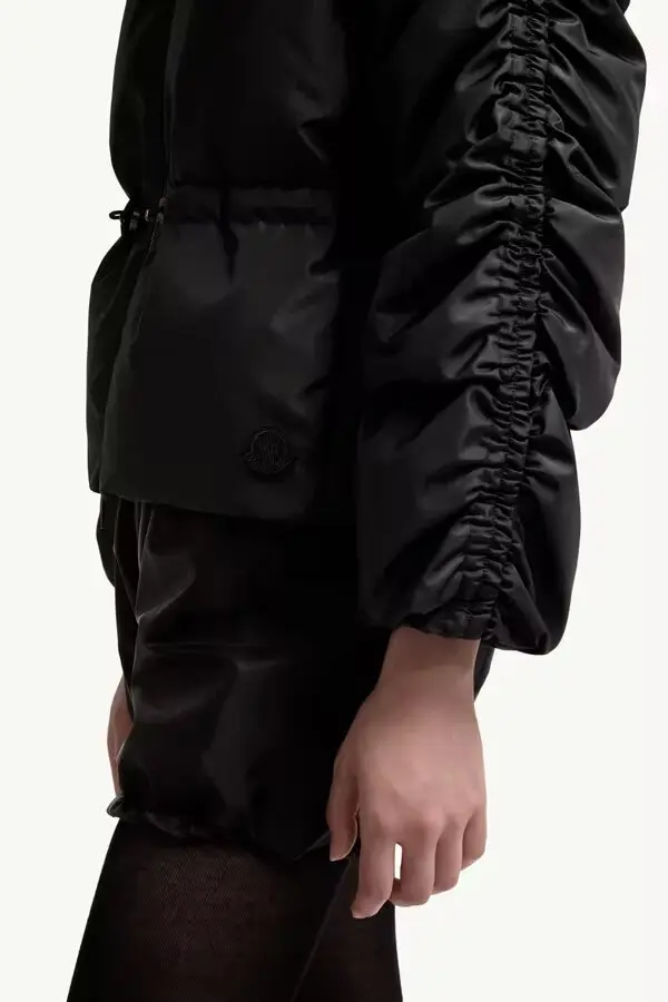 Moncler Louviere Zip-up Hooded Short Padded Jacket