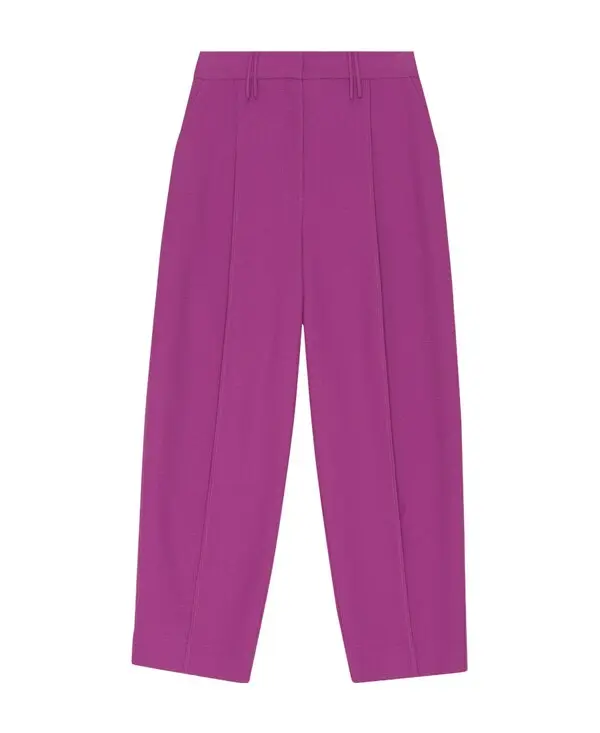 GANNI Low-rise Pleated Straight-leg Trousers