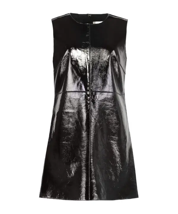 P.a.r.o.s.h Sleeveless Leather Mini Dress
