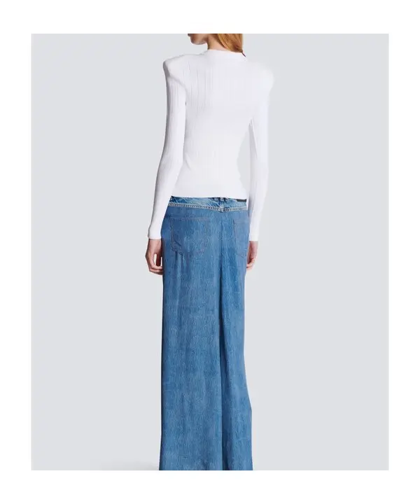 Balmain Button Embellished Knitted Jumper
