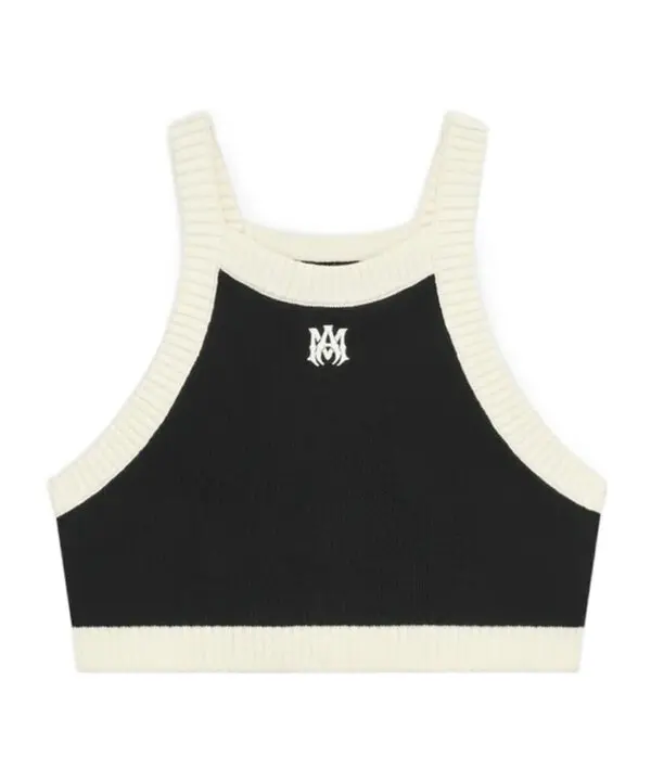 Amiri Ma Cropped Tank Top - Black