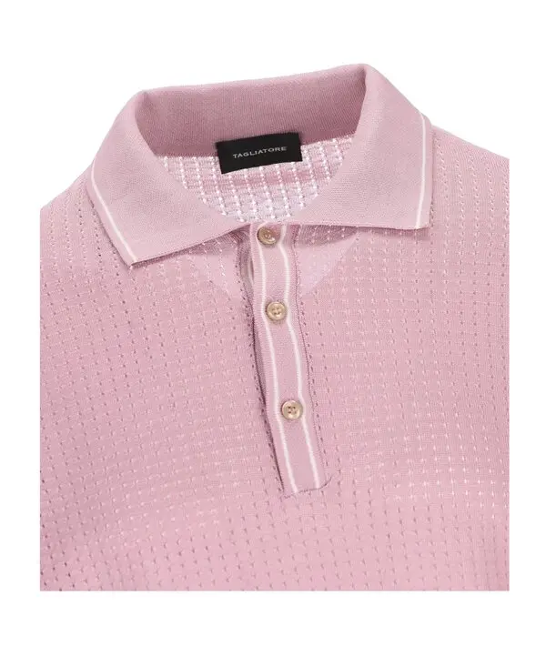Tagliatore Short-sleeved Polo Shirt - Pink