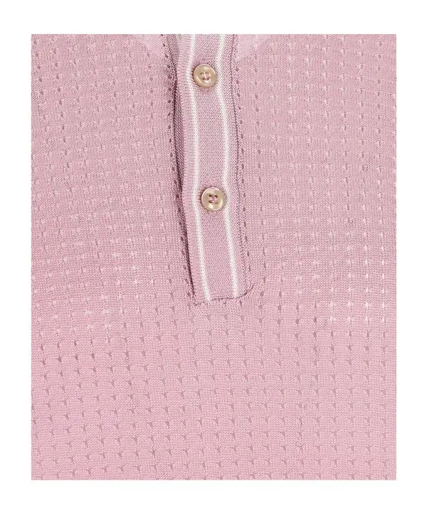 Tagliatore Short-sleeved Polo Shirt - Pink
