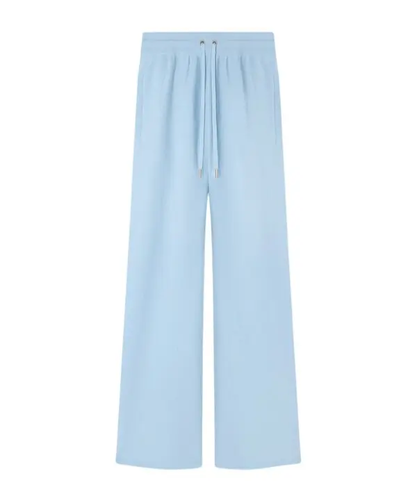 Versace Drawstring Flared Trousers - Light Blue