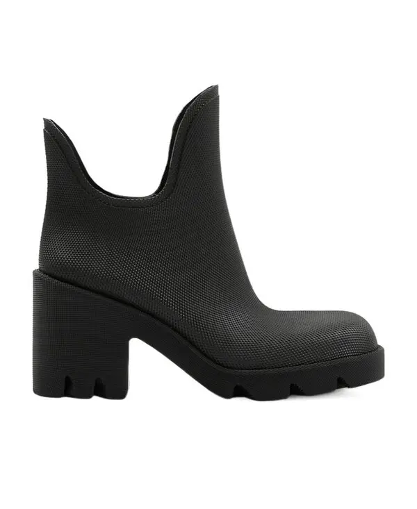 Burberry Marsh Round-toe Ankle Boots - Black