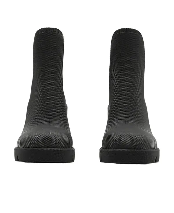 Burberry Marsh Round-toe Ankle Boots - Black