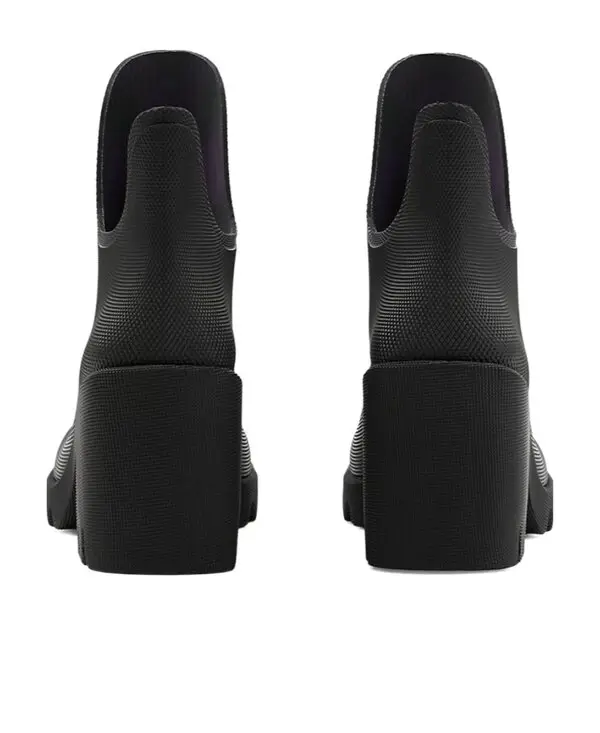 Burberry Marsh Round-toe Ankle Boots - Black