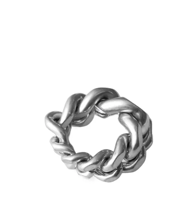 JIL SANDER Chain Link Ring - Silver