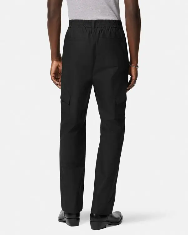 Versace Milano Stamp Tailored Trousers - Black