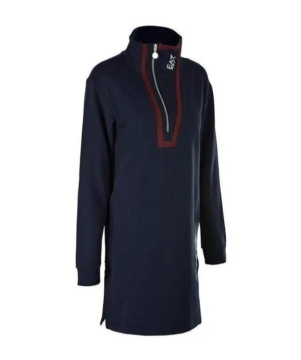 EA7 High Collar Zip Up Sweater