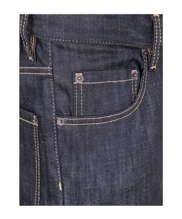 Dsquared2 Logo Patch Straight Leg Jeans