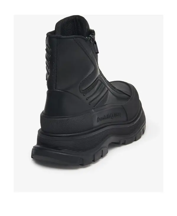 Alexander McQueen Zip Up Round Toe Boots