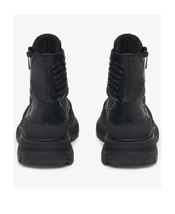 Alexander McQueen Zip Up Round Toe Boots