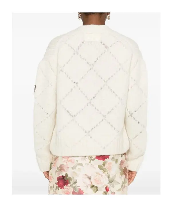 Ermanno Scervino Button-front Cable-knit Cardigan