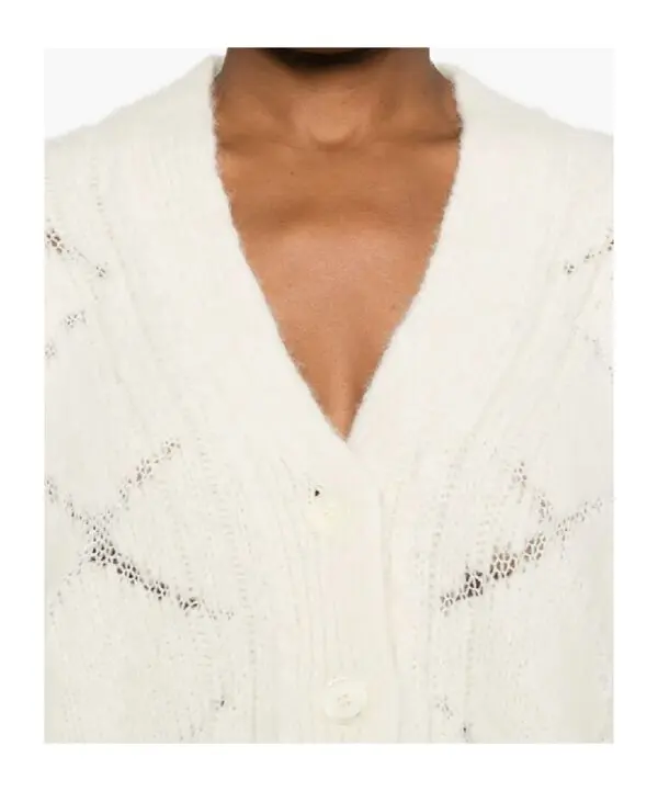 Ermanno Scervino Button-front Cable-knit Cardigan