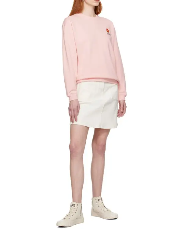 Kenzo Logo Embroidered Crewneck Sweatshirt