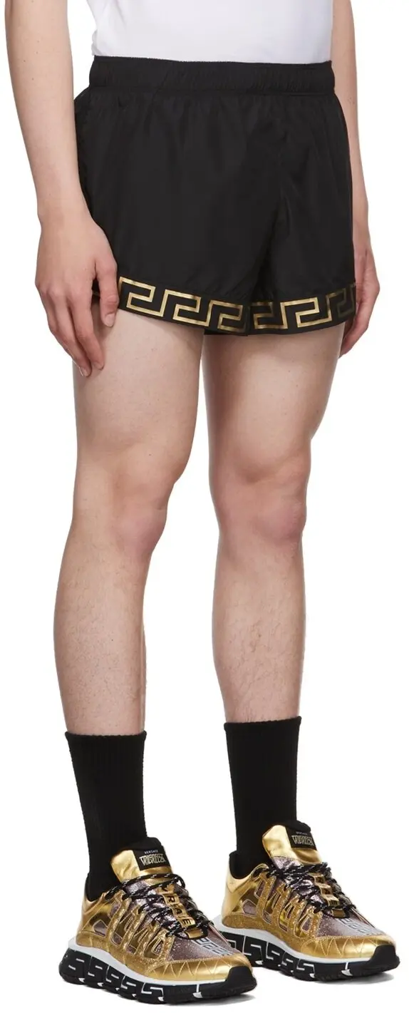 Versace Greca Logo-print Shorts