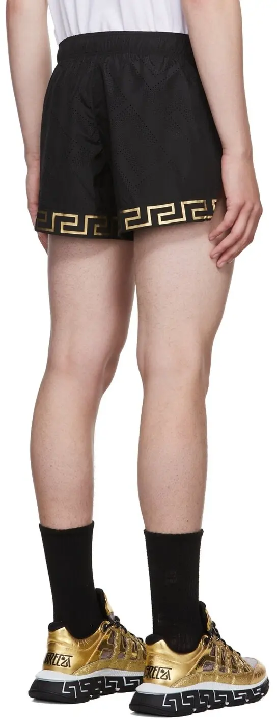 Versace Greca Logo-print Shorts
