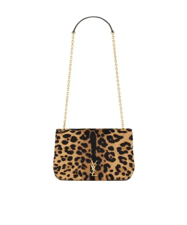 Saint Laurent Jamie 4.3 Leopard Print Pony Hair Mini Shoulder Bag