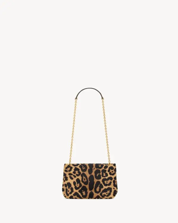 Saint Laurent Jamie 4.3 Leopard Print Pony Hair Mini Shoulder Bag