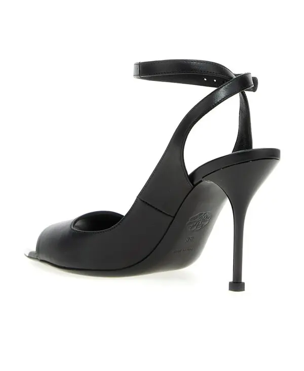 Alexander McQueen Punk Ankle Strap Pointed-toe Sandals