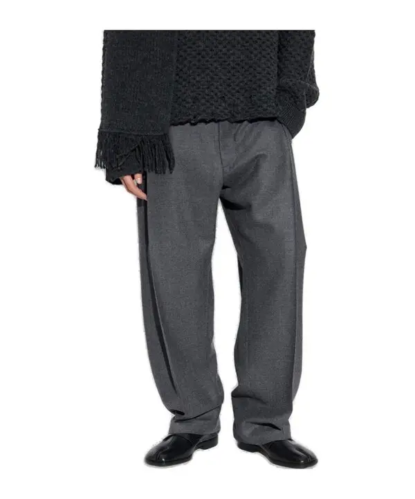 MAISON MARGIELA Asymmetrical Pleated Trousers