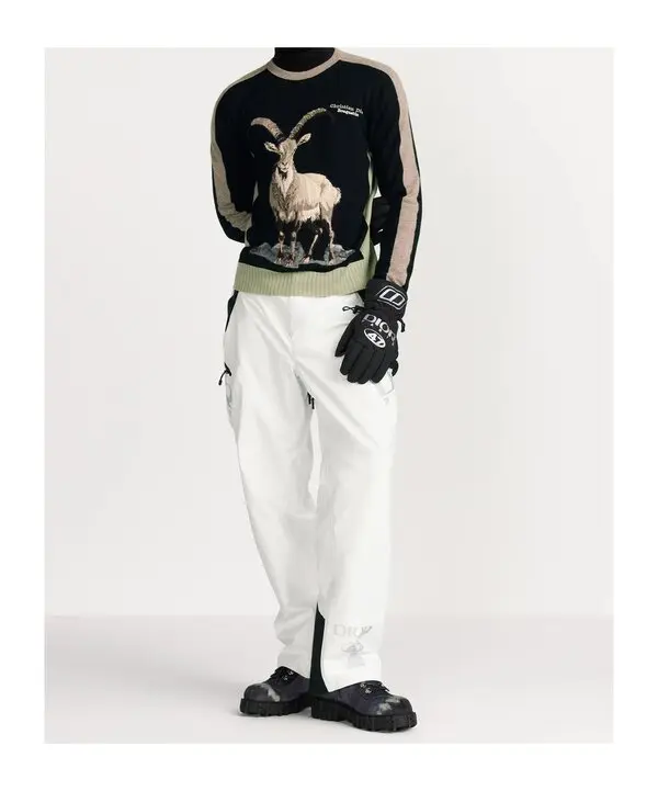 Dior And Descente Ski Pants With Suspenders