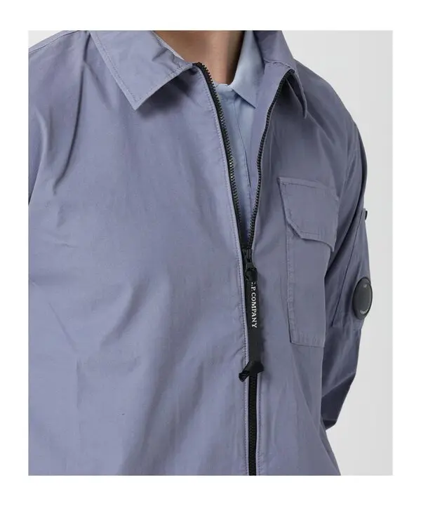 C.P. COMPANY Long Sleeve Zip Up Jacket - Blue