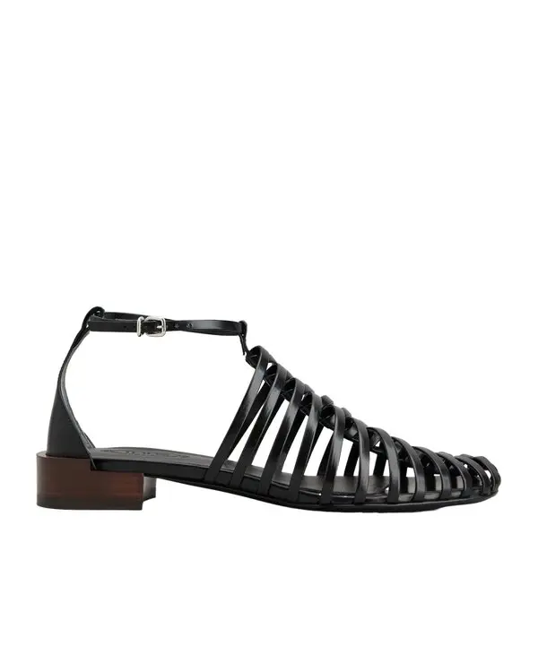 TOD'S Strappy Ankle Sandals - Black