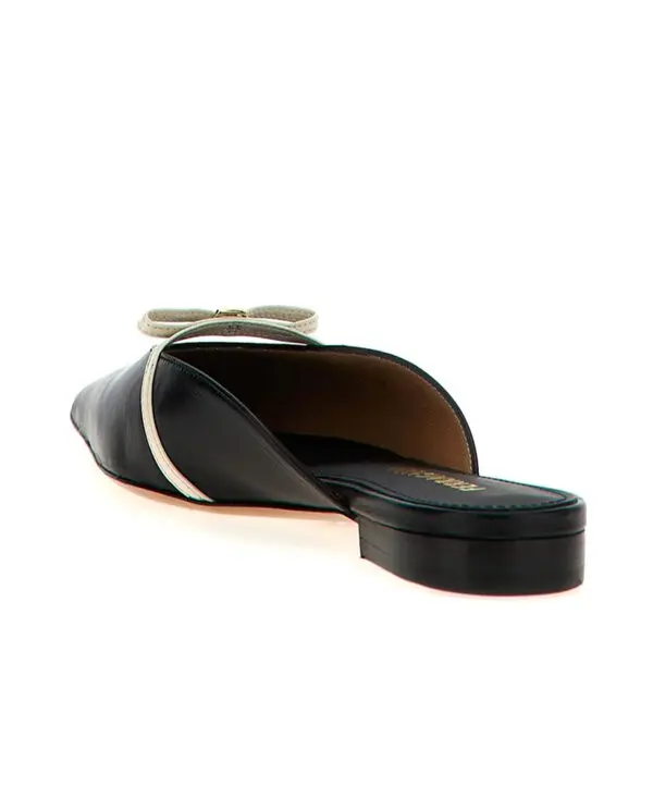 FERRAGAMO Mini Bow Mules - Black