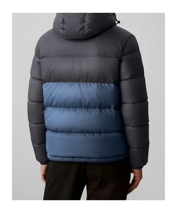 Calvin Klein Hooded Color-blocked Puffer Jacket