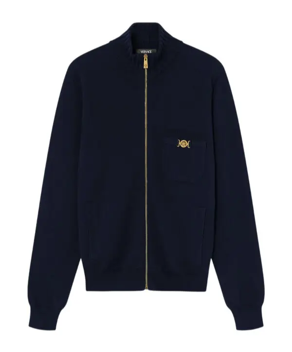 Versace Medusa Zipped Cardigan