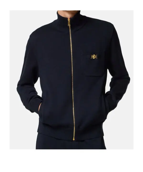 Versace Medusa Zipped Cardigan