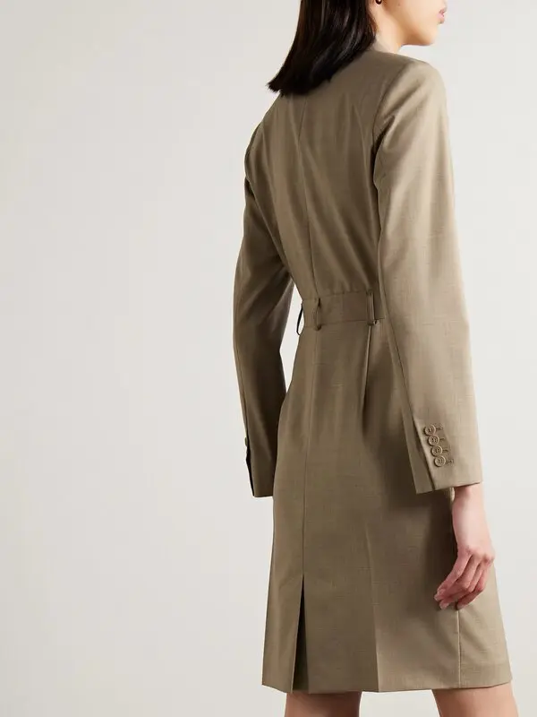Max Mara Long Sleeved Lapel Dress