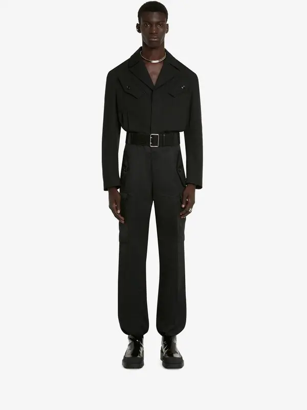 Alexander McQueen Military Wide-leg Trousers