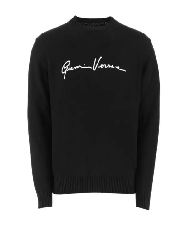 Versace Embroidered Logo Jumper