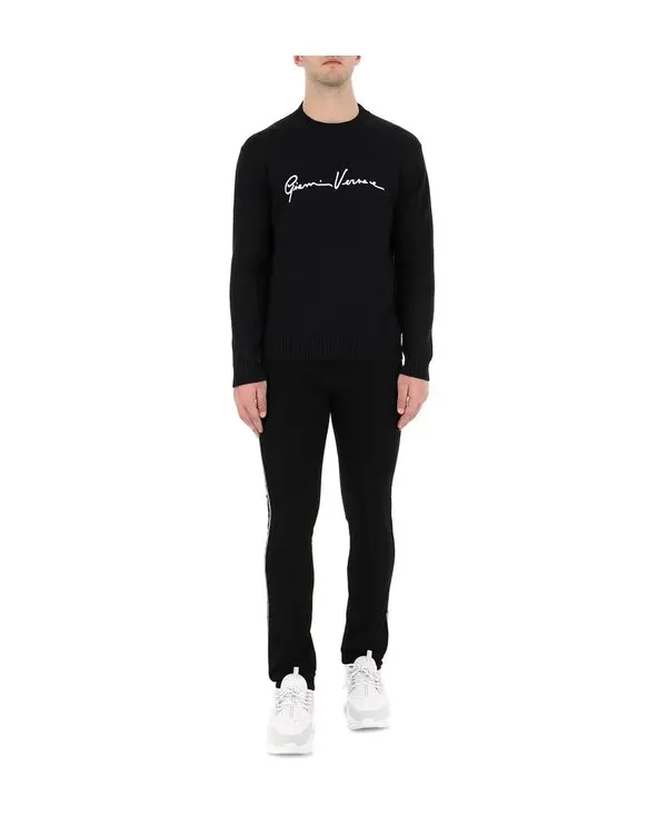 Versace Embroidered Logo Jumper