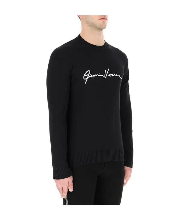 Versace Embroidered Logo Jumper