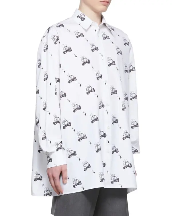 We11Done Graphic-print Oversized Shirt