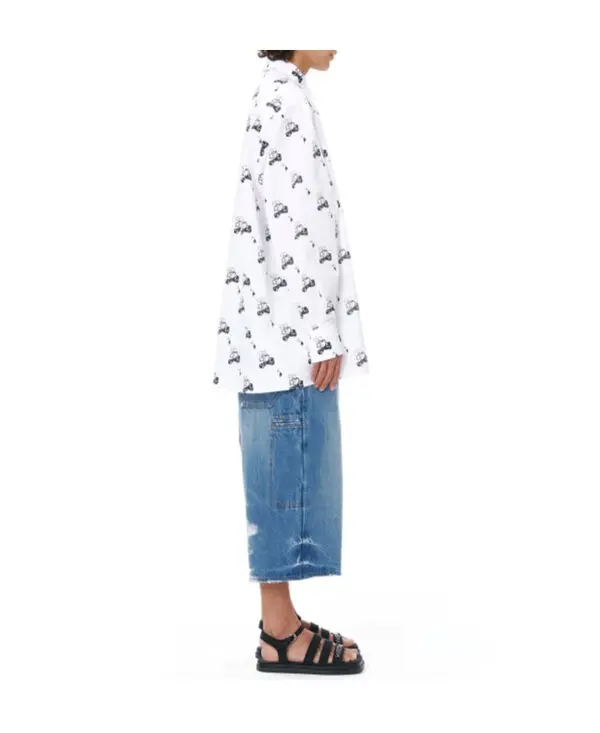 We11Done Graphic-print Oversized Shirt